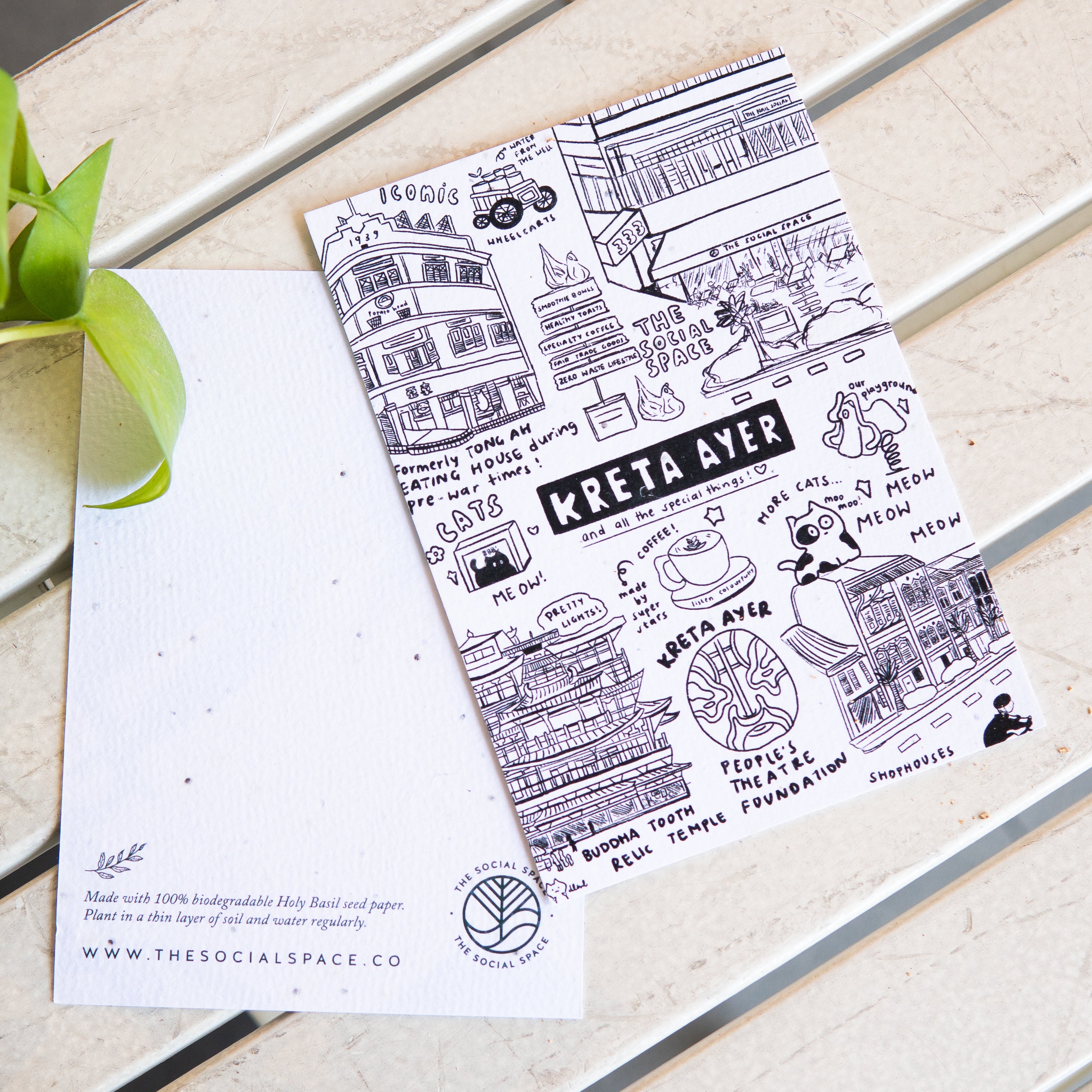 'Kreta Ayer' Plantable Postcard – The Social Space Pte Ltd