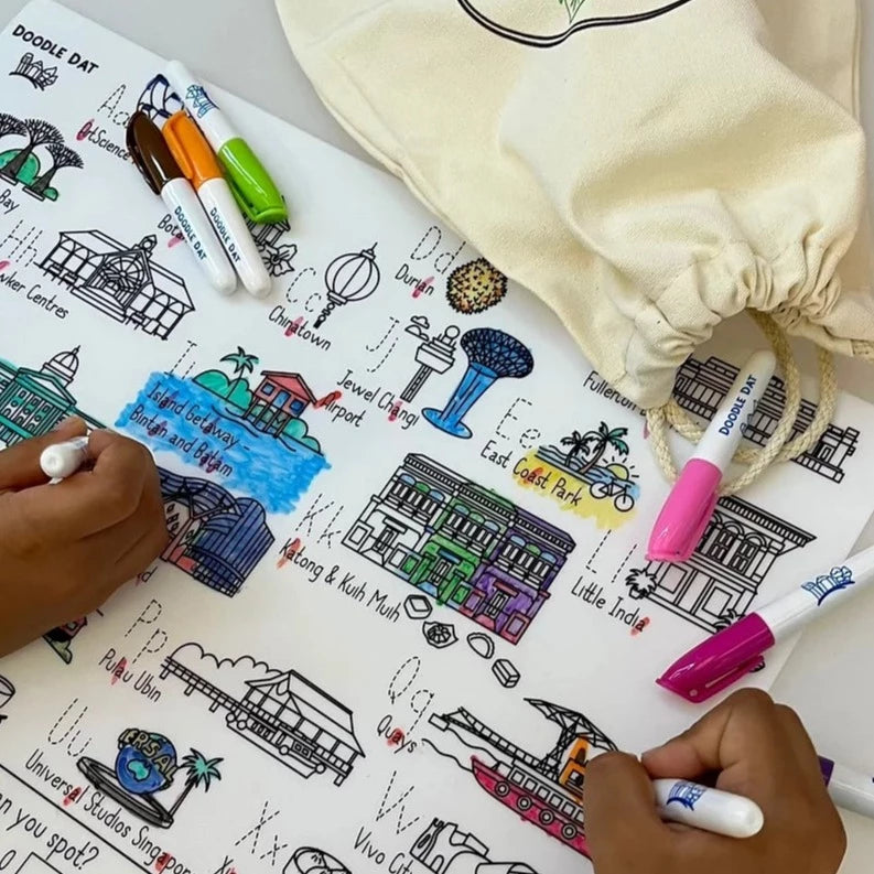 Reusable Large Colouring Mat (Singapore) – The Social Space Pte Ltd